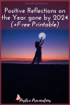 Positive Reflections on the Year gone by 2024(+Free Printable ...