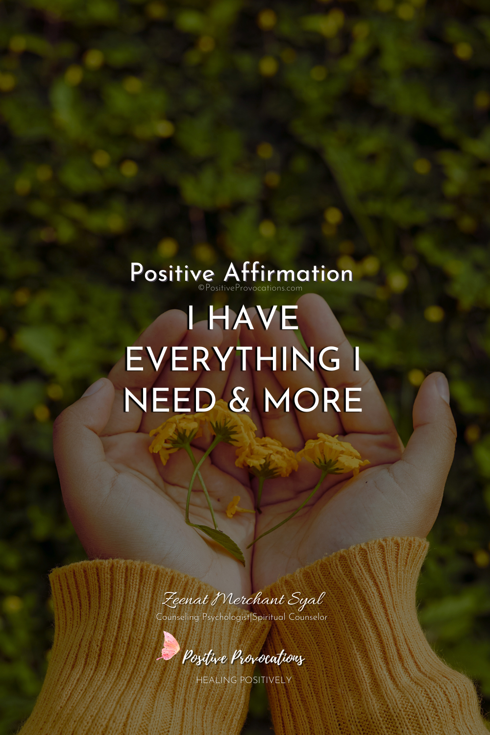 9 Positive Affirmations To Make You Feel Like YOU ARE ENOUGH – Positive ...